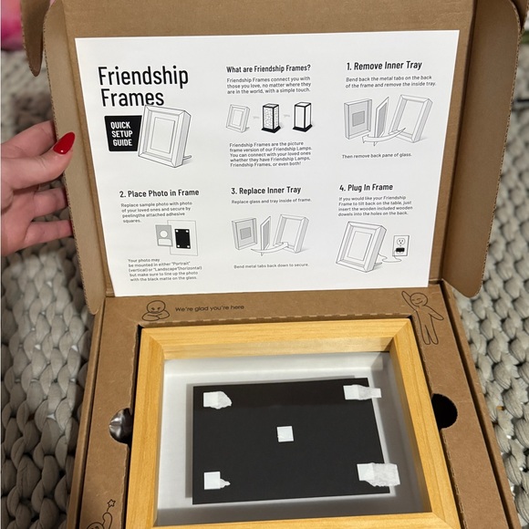 Art | Wooden Friendship Frame With Black Inner Tray | Poshmark